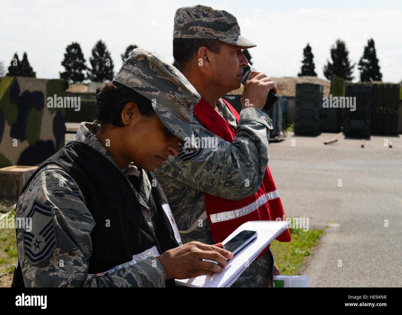 31st Fighter Wing members participate in a base-wide wing inspection ...