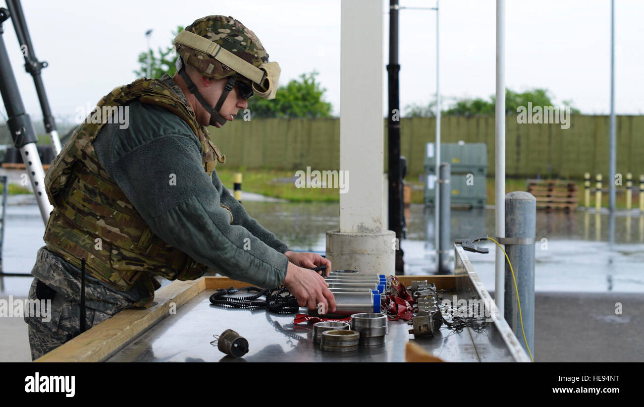 31st Fighter Wing members participate in a base-wide wing inspection ...