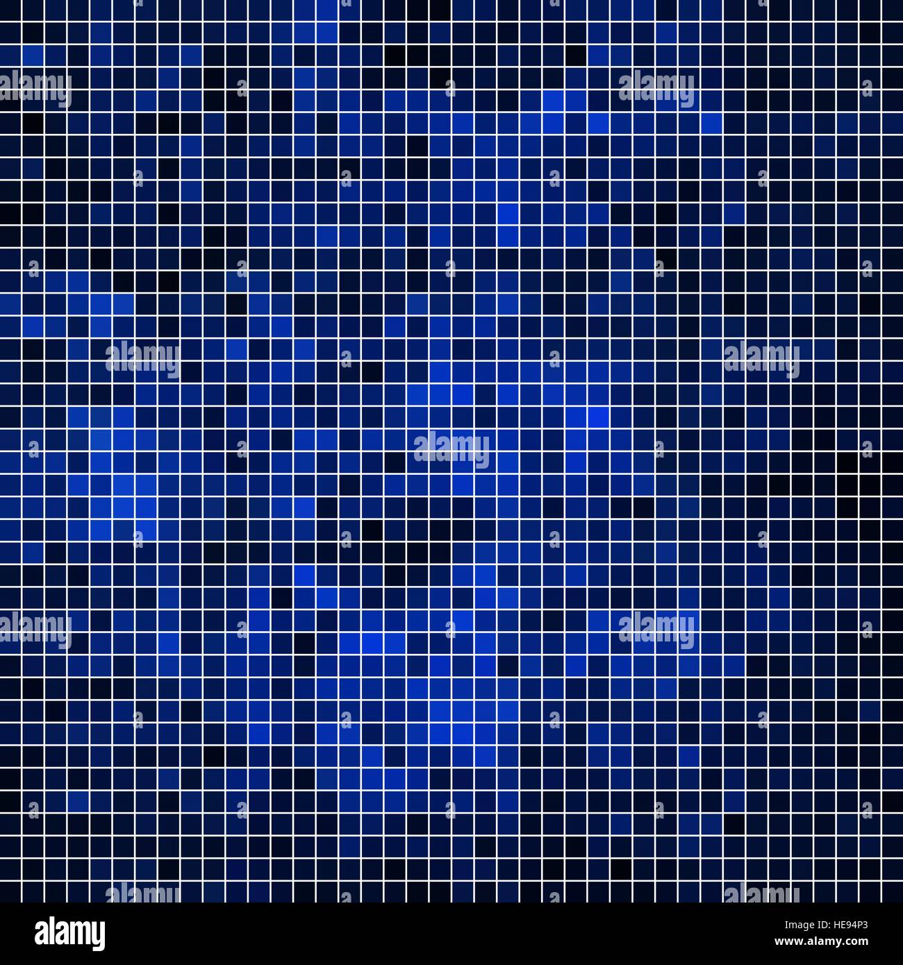 abstract vector square pixel mosaic background - blue Stock Vector ...