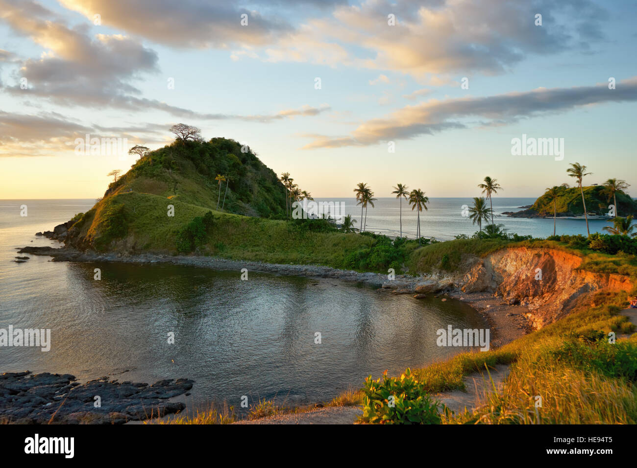 Beautiful sunset in Palawan Stock Photo - Alamy