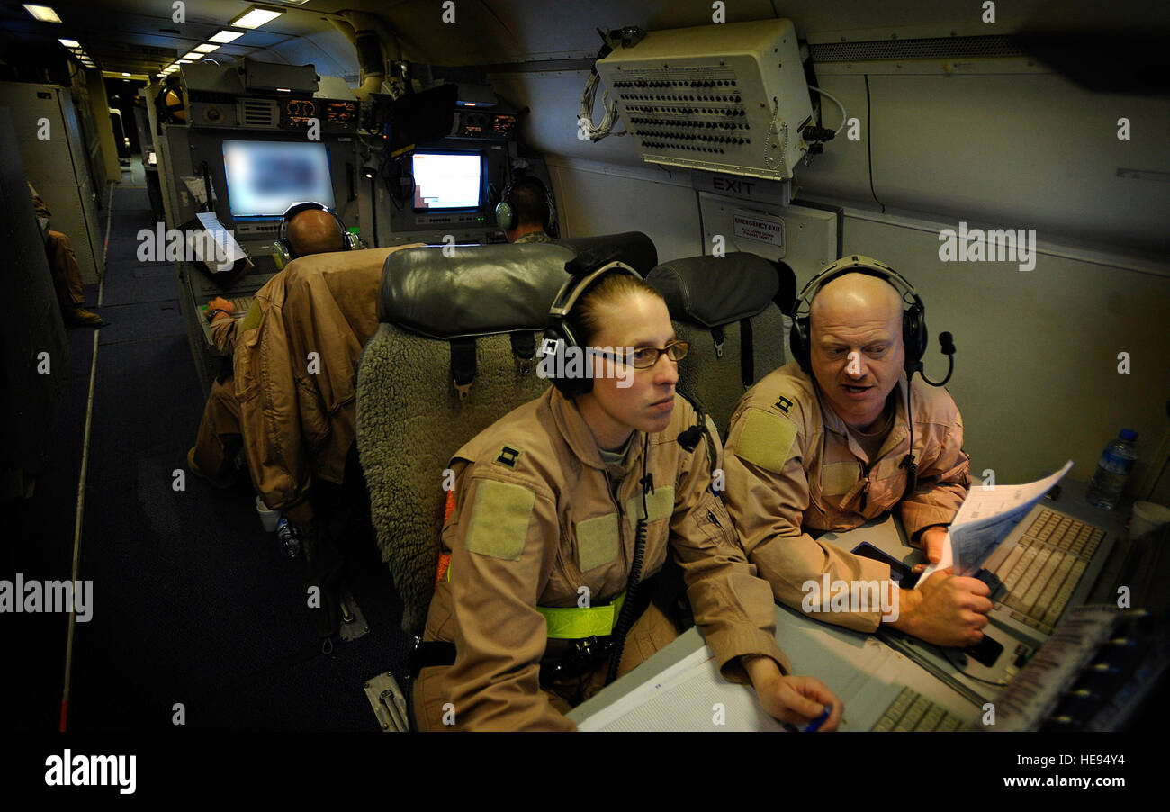 U.S. Air Force Capt. Bradley Webb (right), 7th Expeditionary Air ...