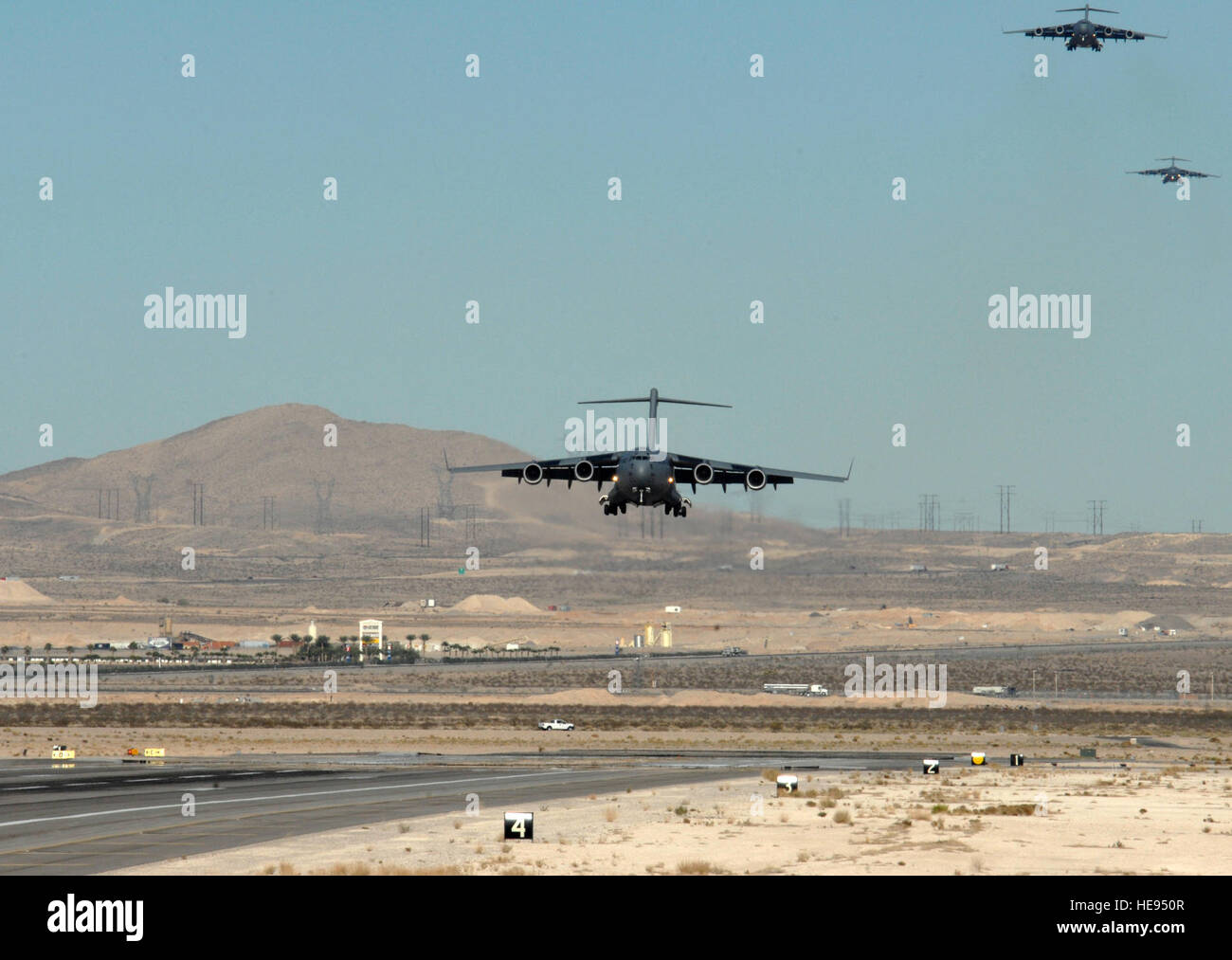 C-17 Globemaster lands during Mobility Air Forces Exercise (MAFEX) at ...