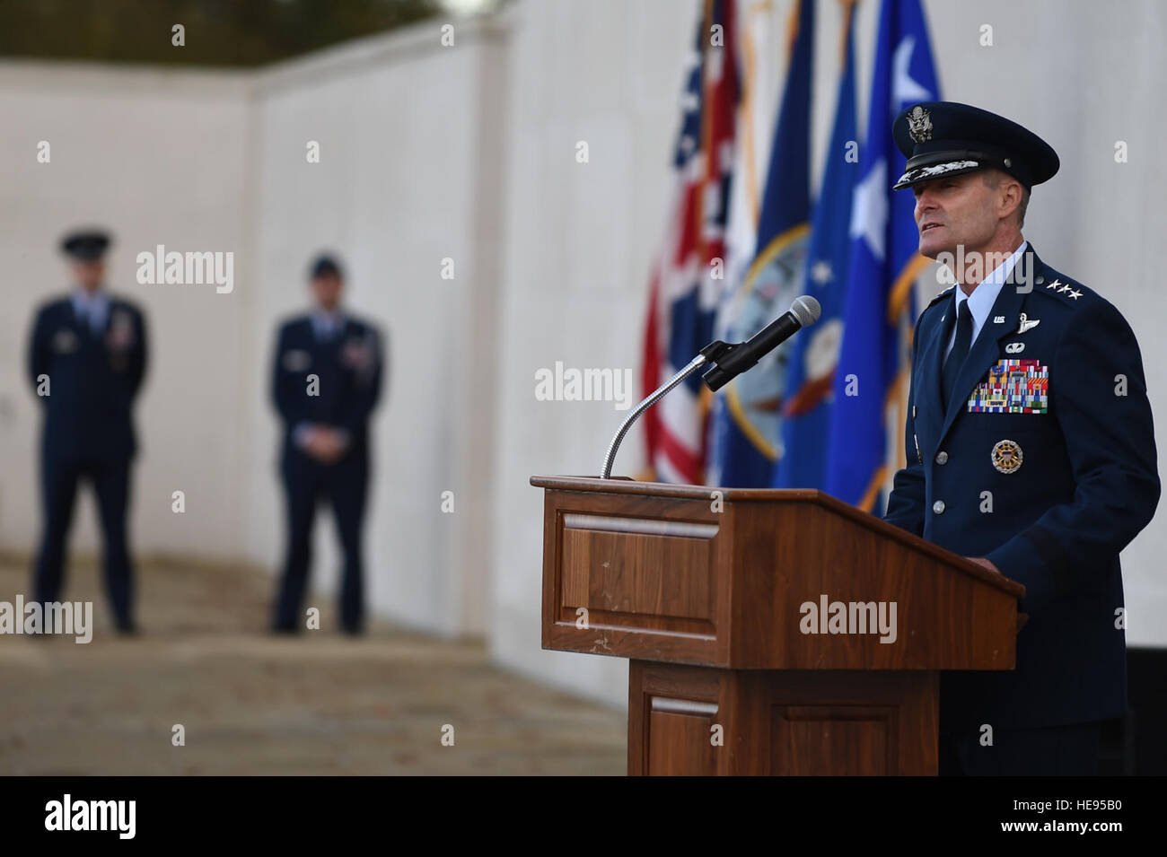 U.S. Air Force Lt. Gen. Darryl Roberson, 3rd Air Force commander ...