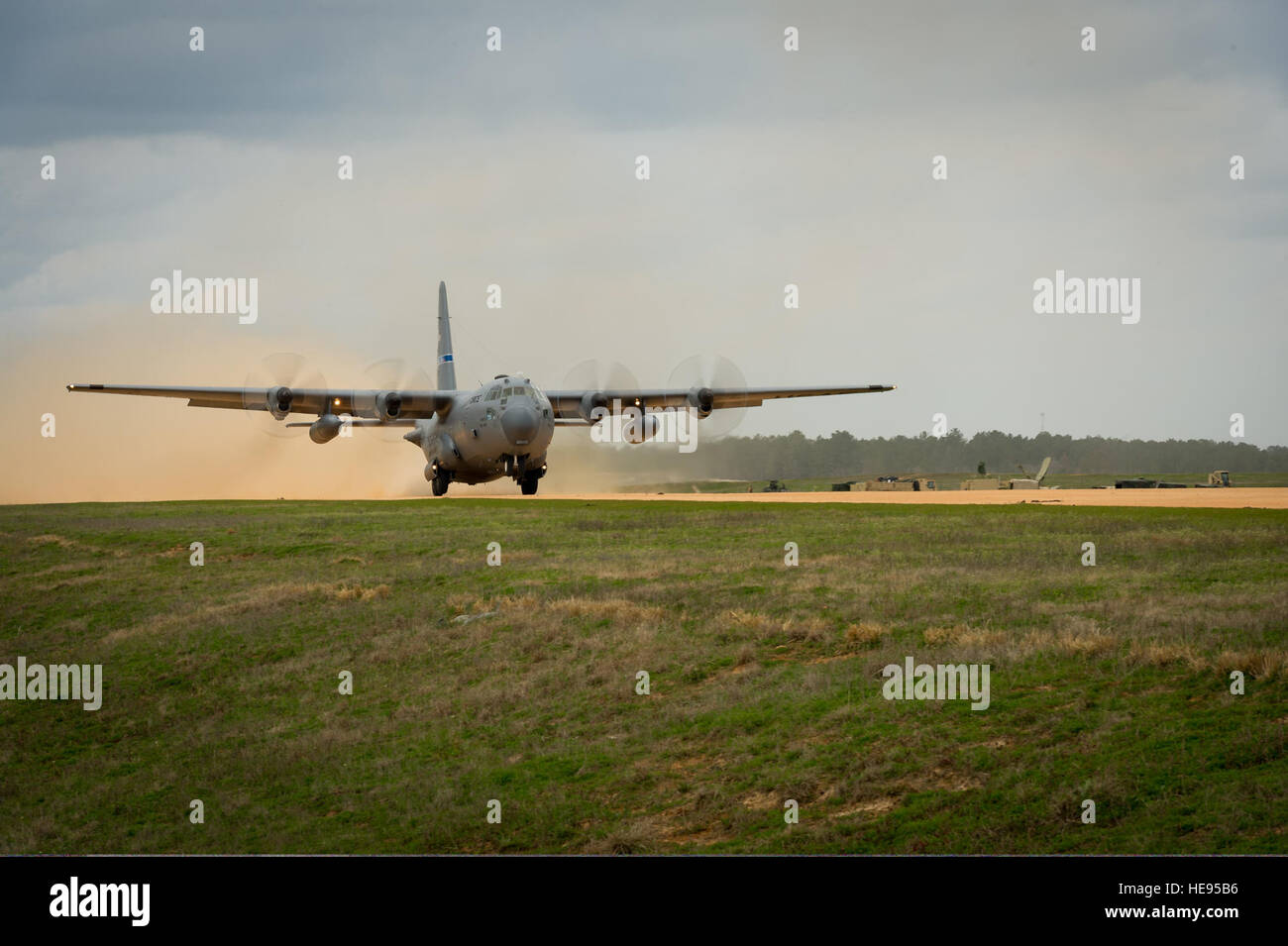 A Nevada Air National Guard C-130H Hercules aircraft takes off at the ...
