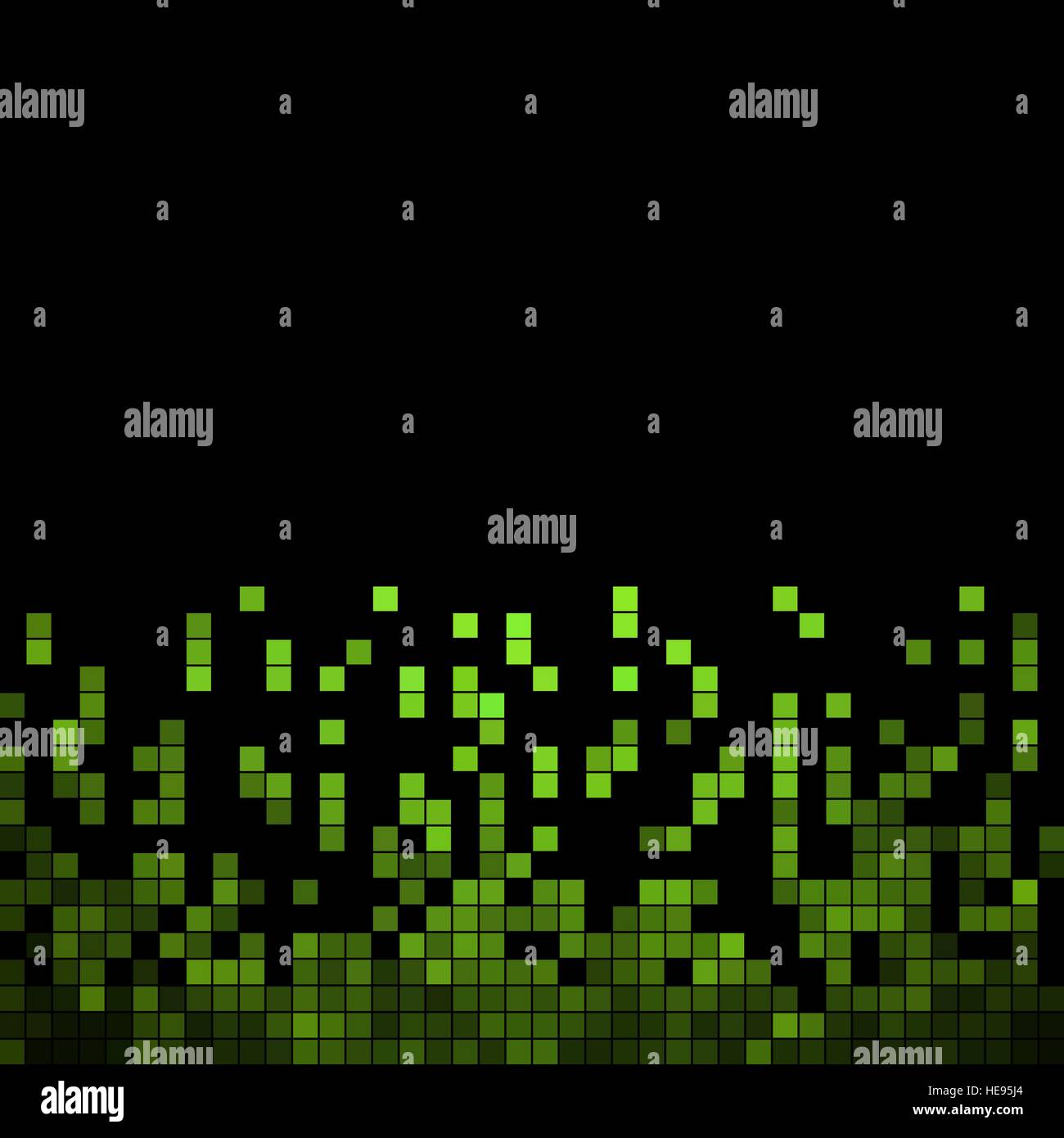 abstract vector square pixel mosaic background - green Stock Vector ...