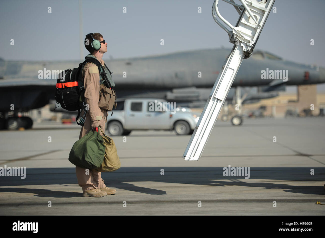 Capt. Mark Kimball, 9th Expeditionary Bomb Squadron aircraft commander ...