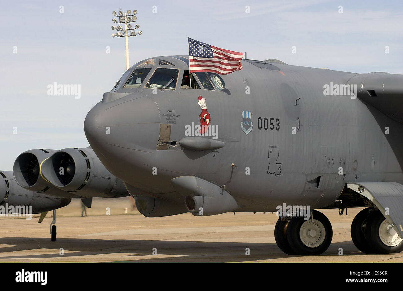 B-52H bomber tail number 60-053 from the 2d Bomb Wing, Barksdale Air ...