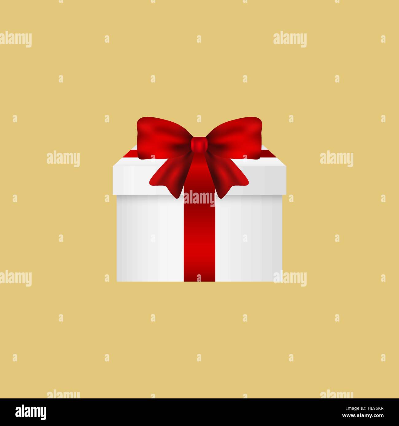 Red cardboard box gift Stock Vector Images - Alamy