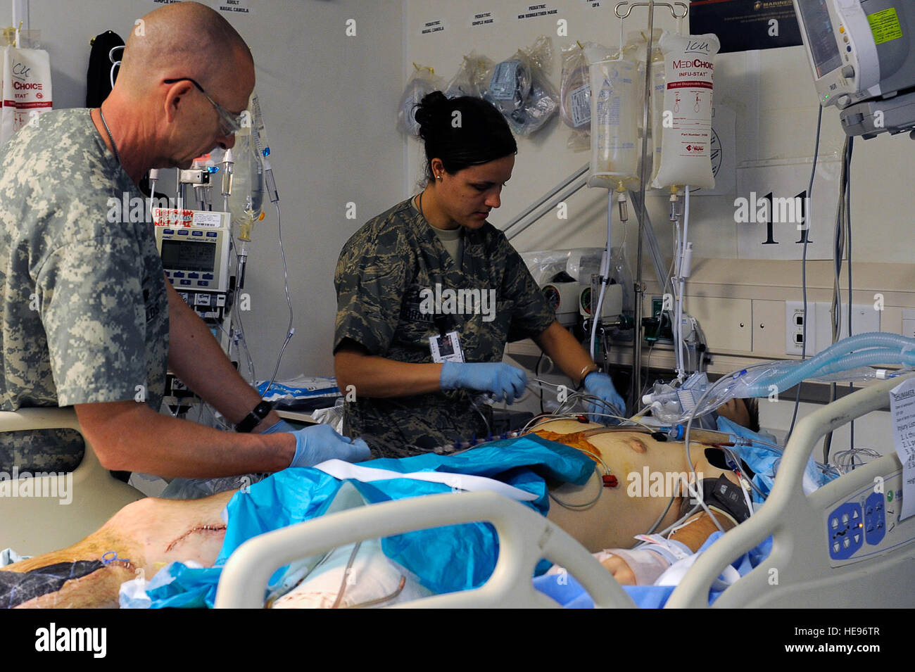 U.S. Air Force Lt. Col. Chad Faulds and 1st Lt. Erica Horan, 455th ...