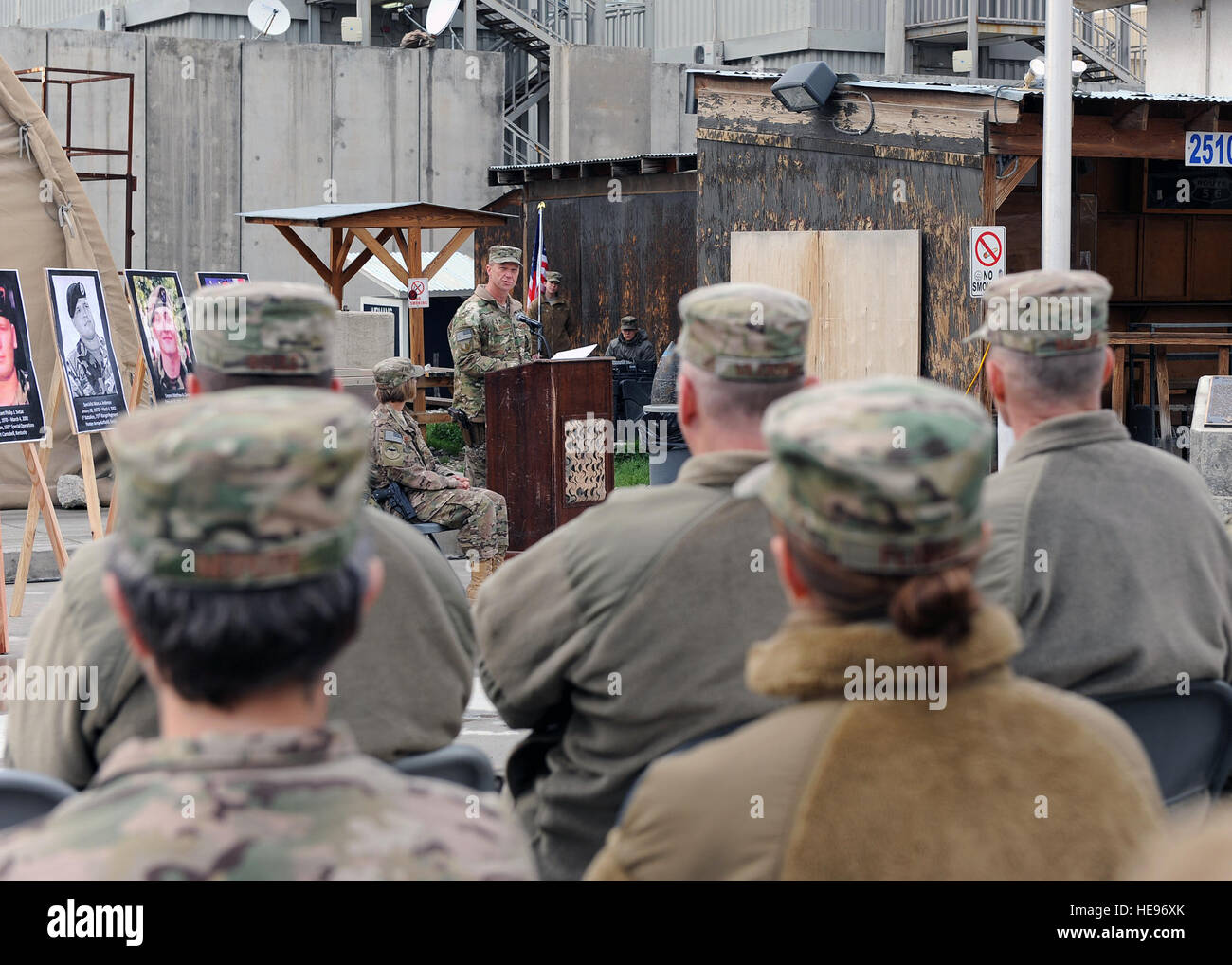At Bagram Air Field, Afghanistan, March 4, 2015, U.S. service members ...