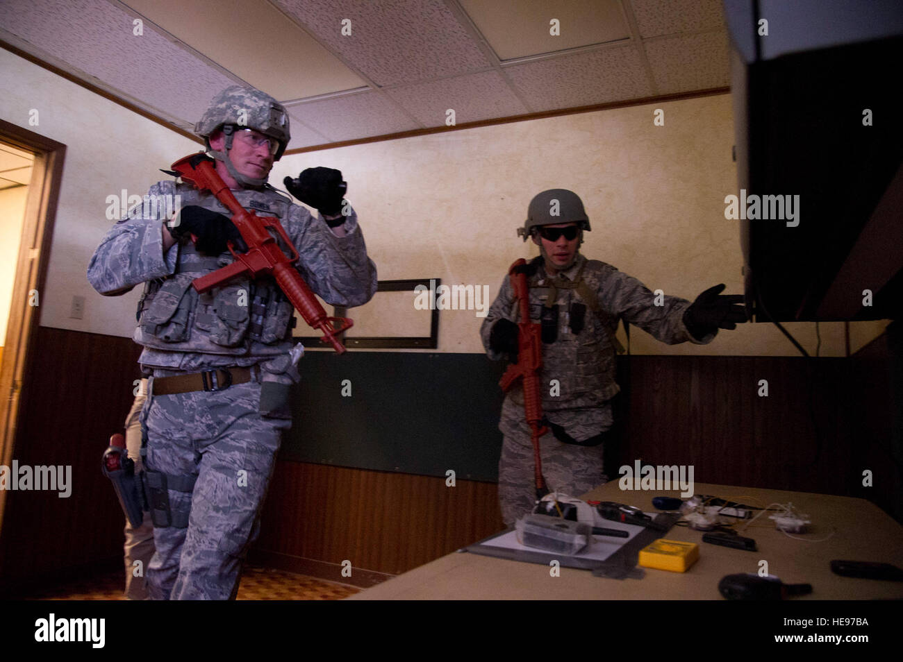 U.S. Air Force Staff Sgt. Randy Bowen, 452nd Security Forces Squadron ...