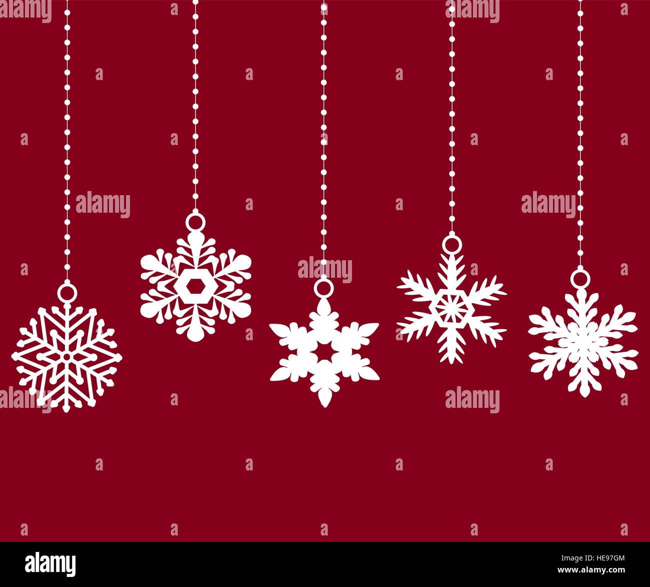 Set of Christmas decorated snowflakes Stock Vector Image & Art - Alamy