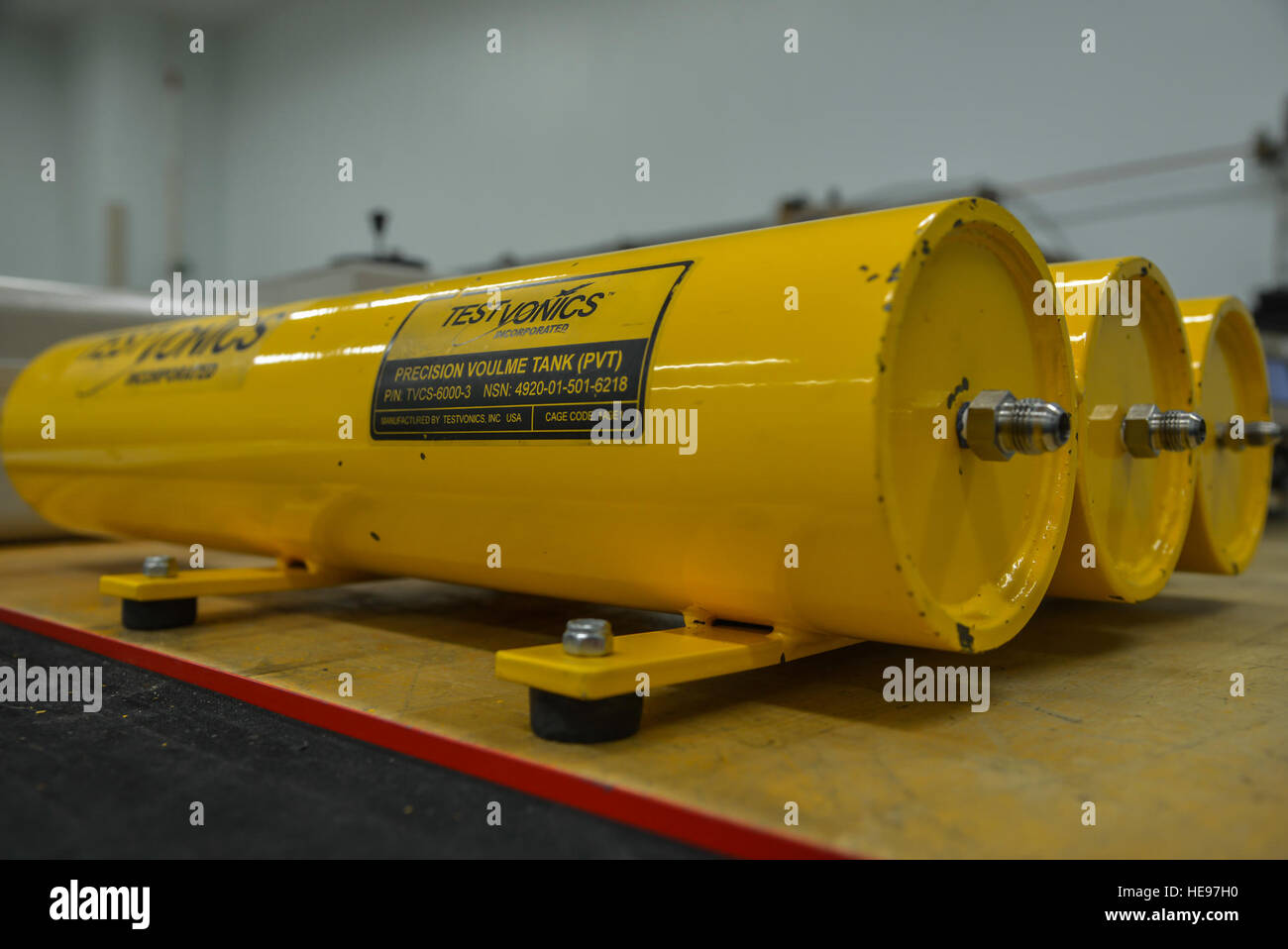 A precision volume tank sits on a counter within the Precision ...