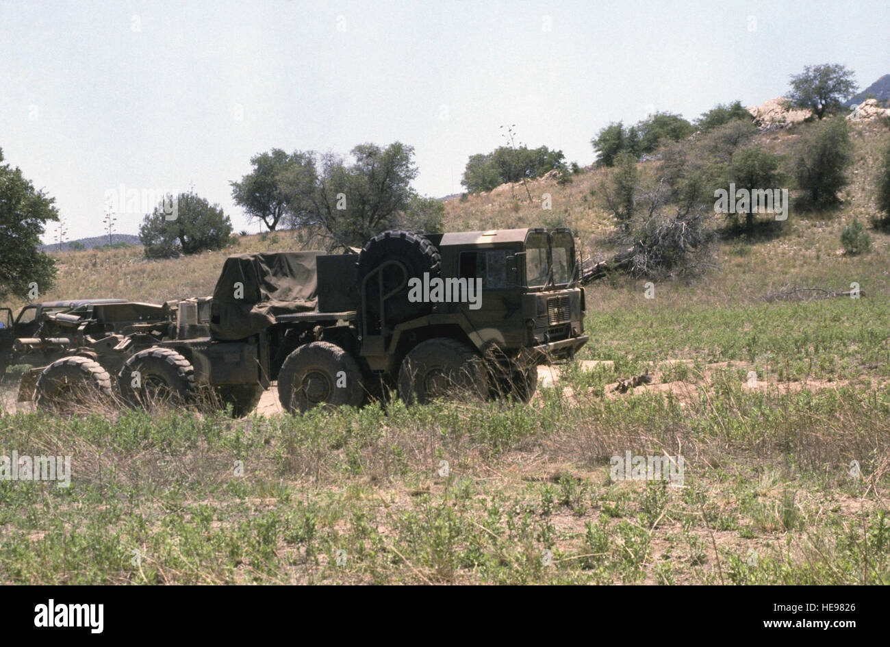 An M-1001 MAN tractor is deployed during a Ground Launched Cruise ...