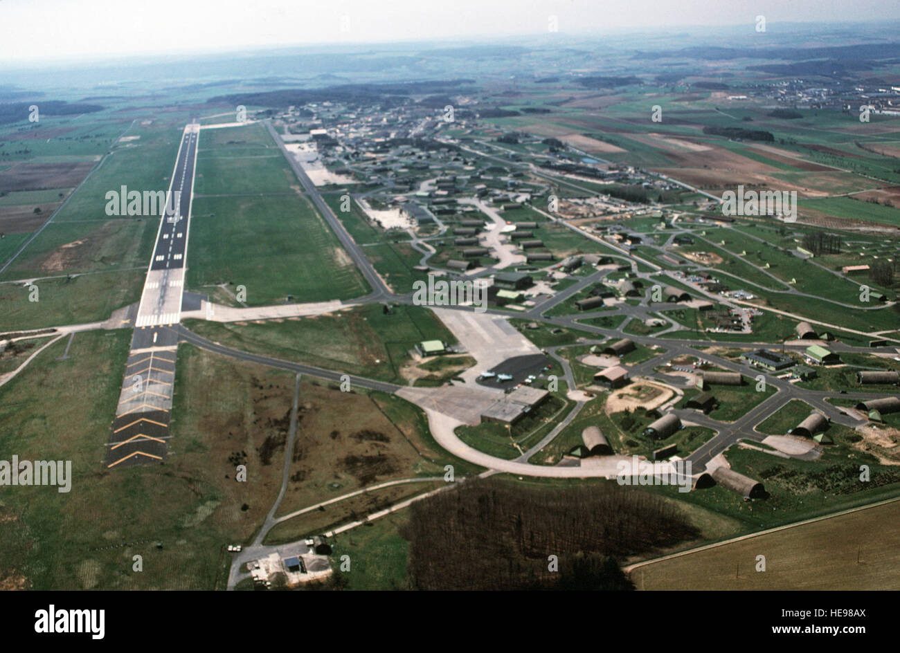 An aerial view of the Bitburg Air Base Stock Photo - Alamy