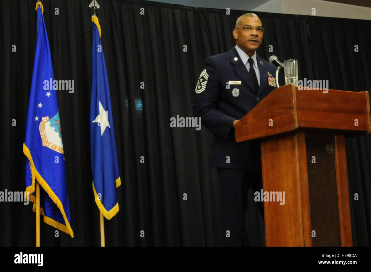 Chief Master Sgt. Jack Johnson Jr., U.S. Africa Command command senior ...