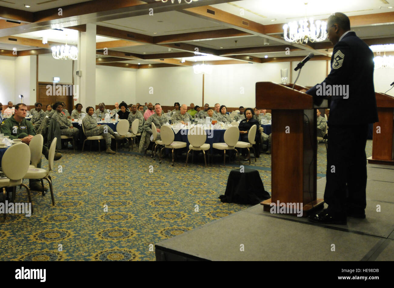 Chief Master Sgt. Jack Johnson Jr., U.S. Africa Command command senior ...