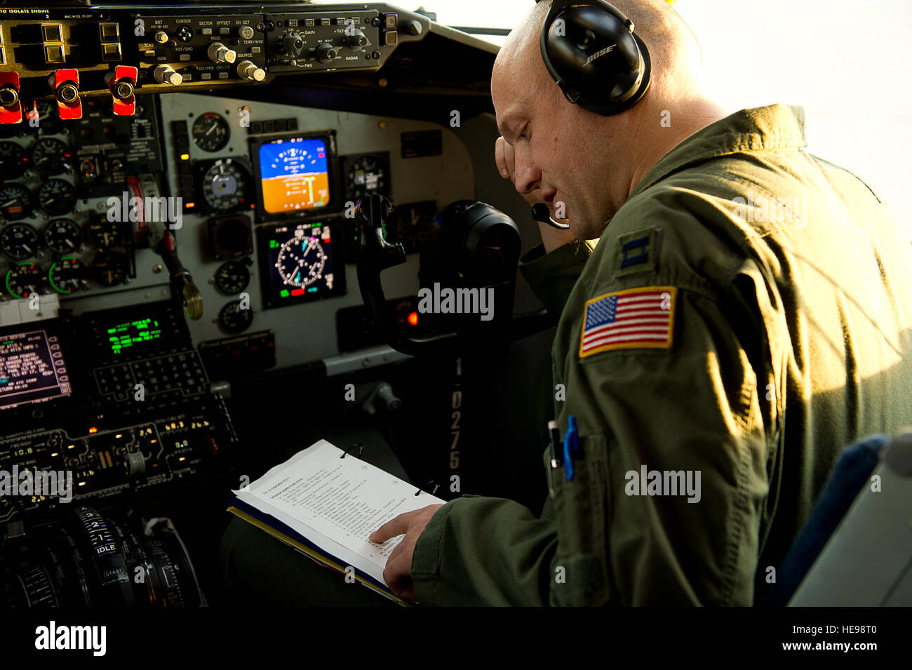 Captain Jacob Johnson, a pilot from the 191st Air Refueling Squadron ...