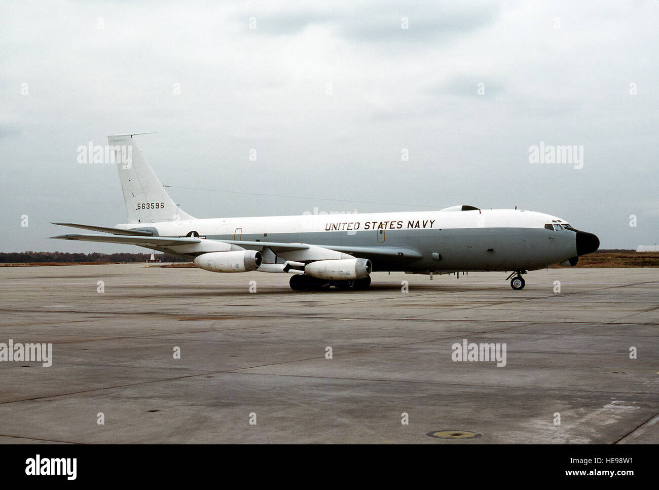A right side of an NC-135 Stratolifter aircraft on the Naval Air ...