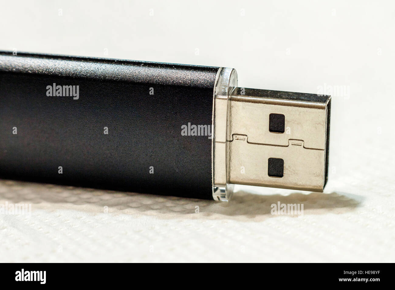 Black usb flash drive isolated on white background Stock Photo - Alamy
