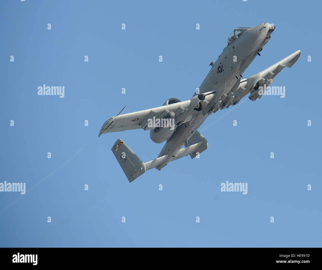 An A-10C Thunderbolt II from the 104th Fighter Squadron, 175th Wing ...
