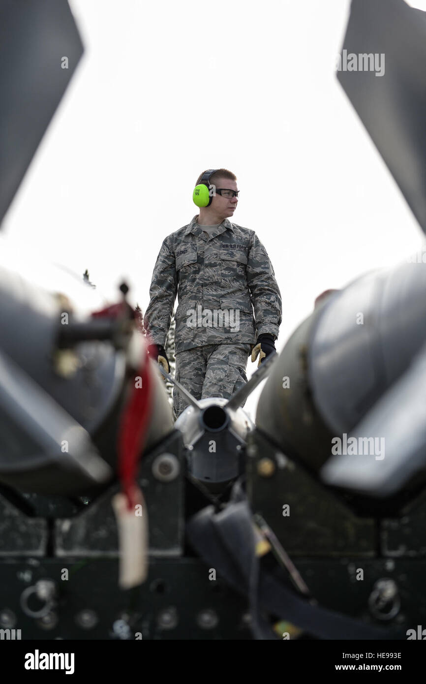 Senior Airman Keith Brandt, a munitions systems journeyman assigned to ...