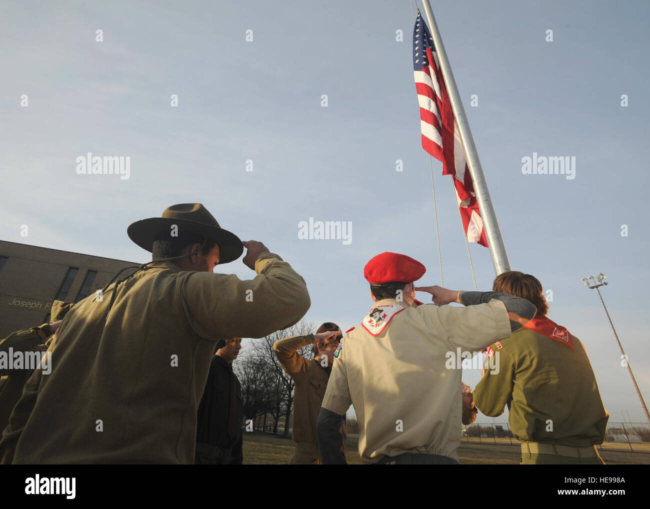 Joint Base Andrews Honor Guard trains Boy Scouts from Troop 167 in ...