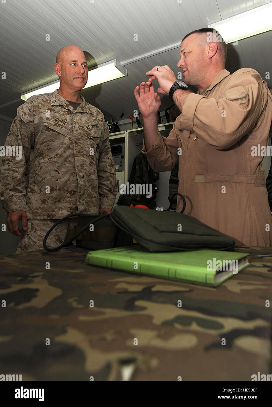 U.S. Marine Brig. Gen. Paul Brier, commander of the Marine Forces ...