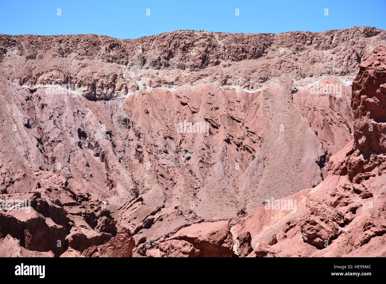 Landscape of mountains and valley in Atacama desert Chile Stock Photo ...