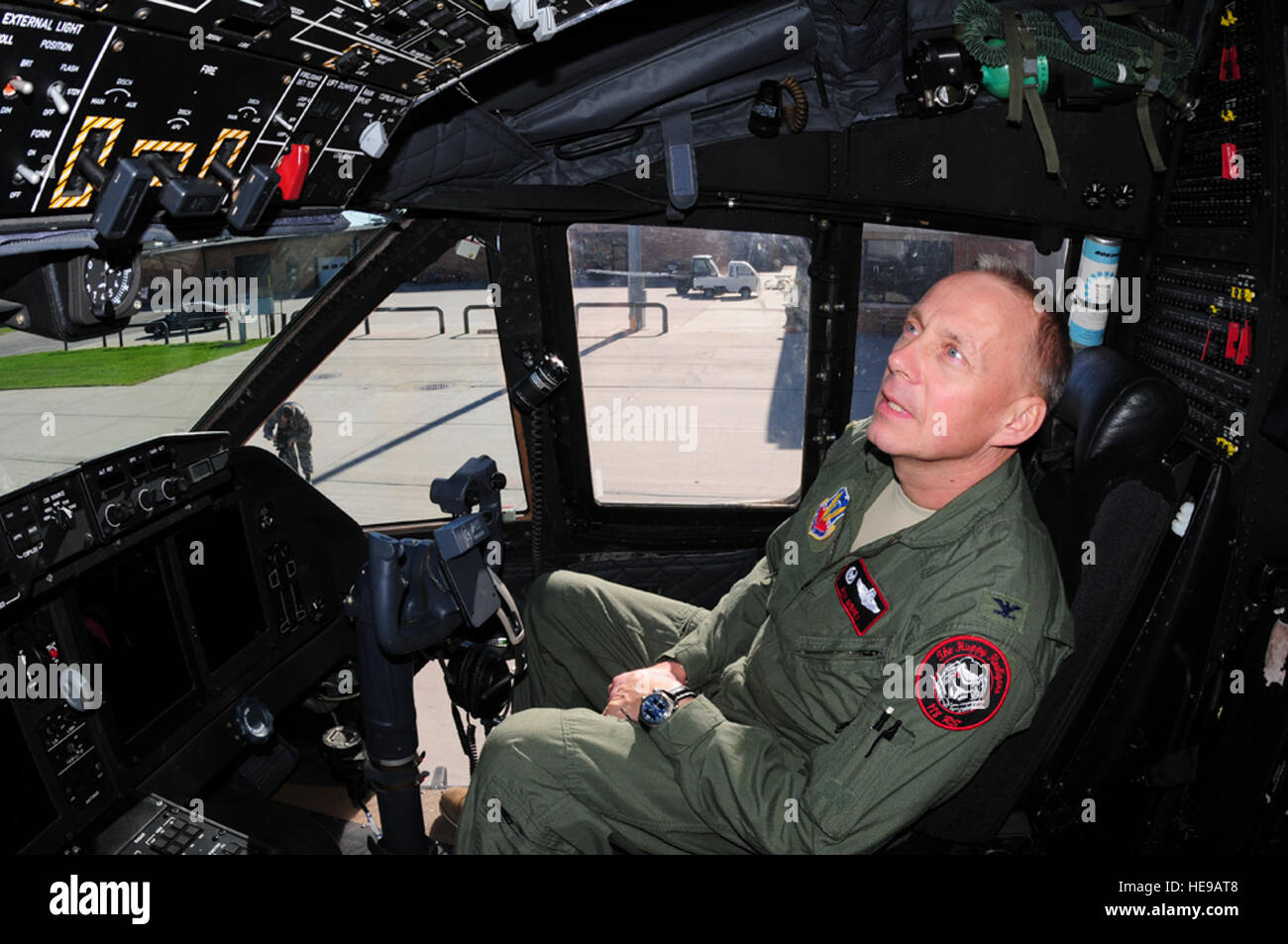 The 119th Wing commander Col. Rick Gibney, takes a close look at the ...
