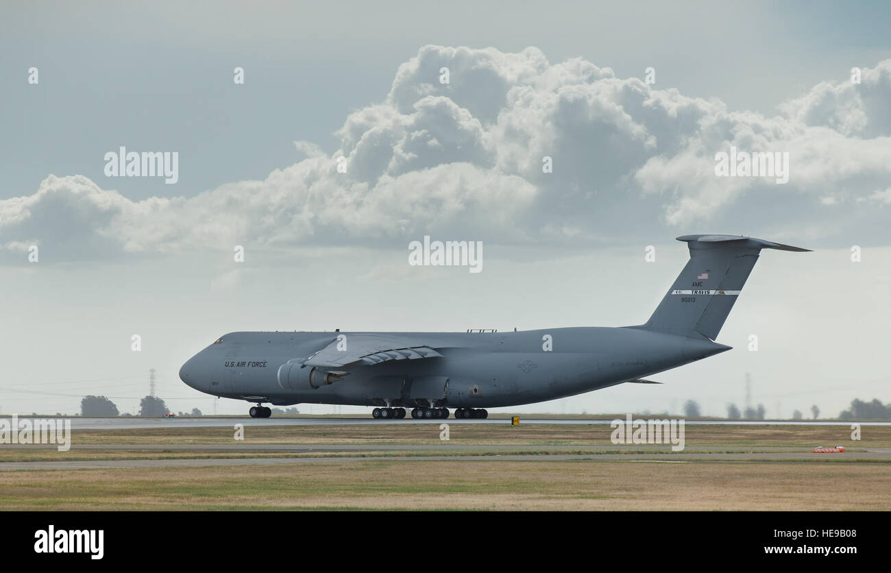 A C-5 Galaxy is photographed at Travis Air Force Base, Calif., May 7 ...