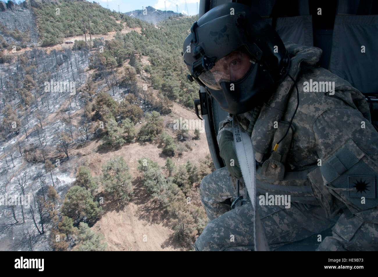 Sgt. Chris Boni, California Army National Guard crew chief from the 1 ...