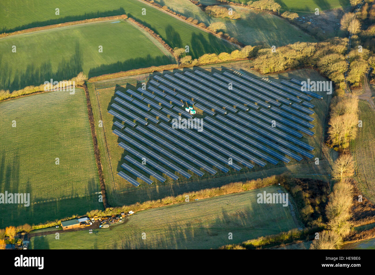 Solar farm aerial view hi-res stock photography and images - Alamy