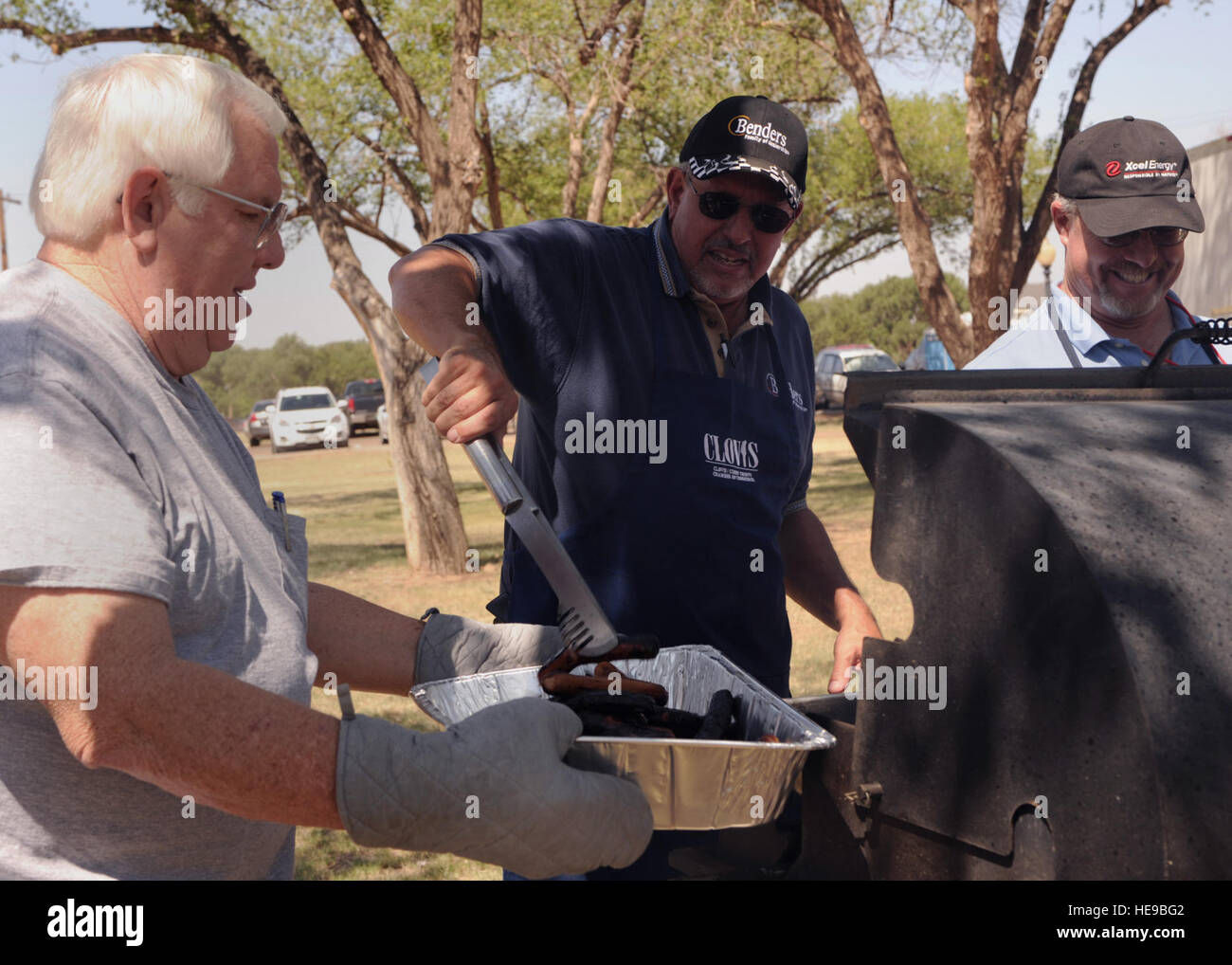 (Left to right) Darryle Bender, Bender Dealership, David Essex, Xcel ...