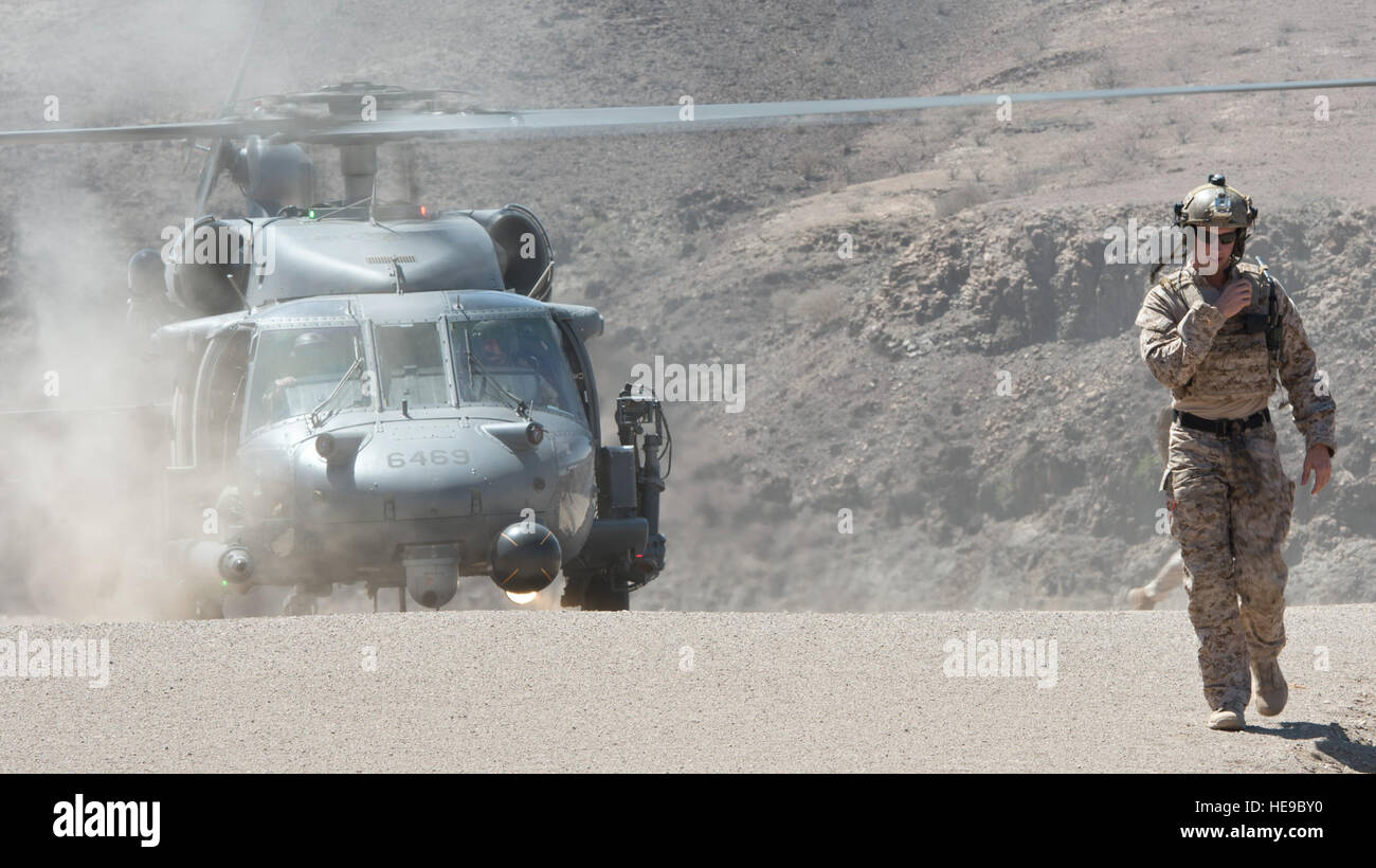 A U.S. Air Force HH-60 Pave Hawk from the 303rd Expeditionary Rescue ...