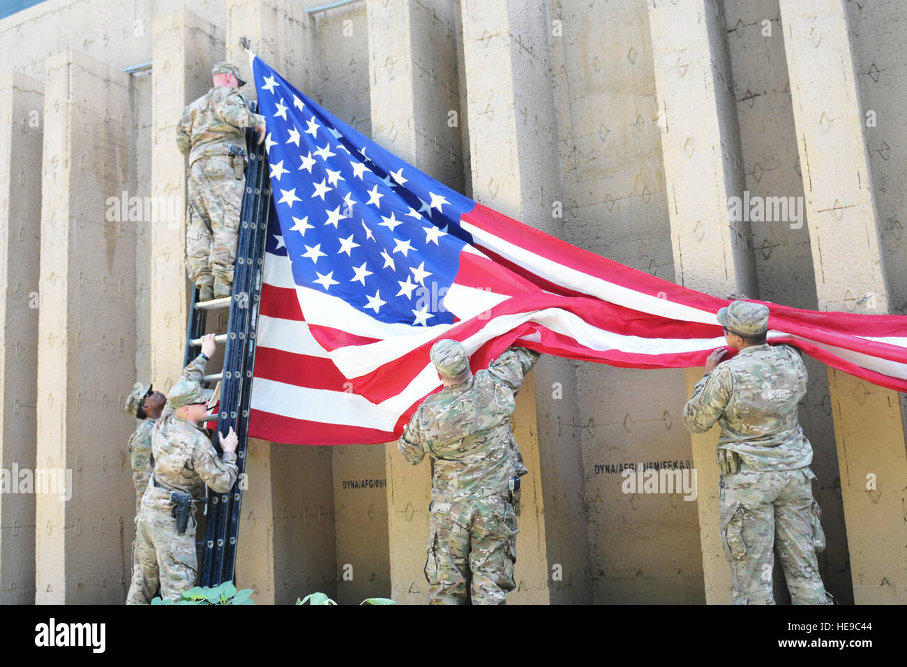 Members of the U.S. National Support Element and the Resolute Support ...