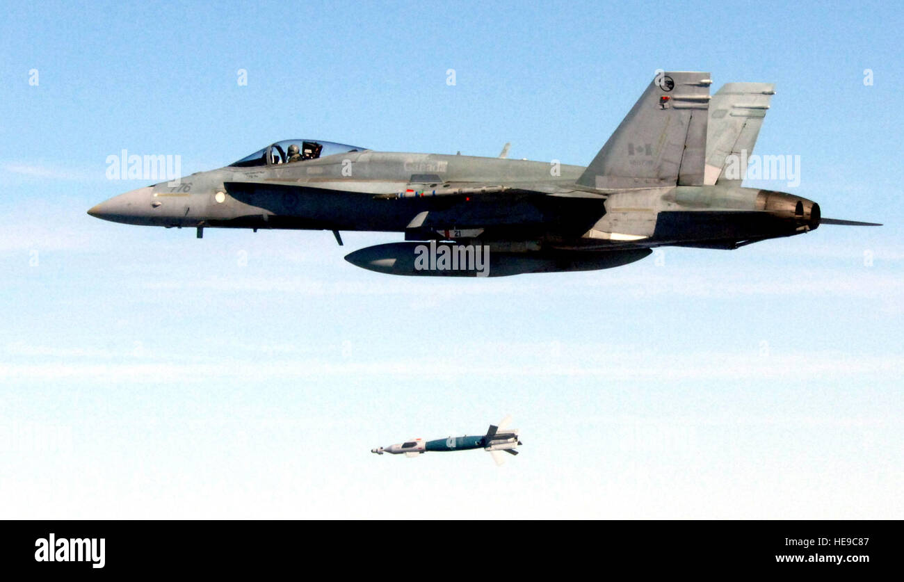 A Canadian F-18 Hornet from the 409th Tactical Fighter Squadron ...