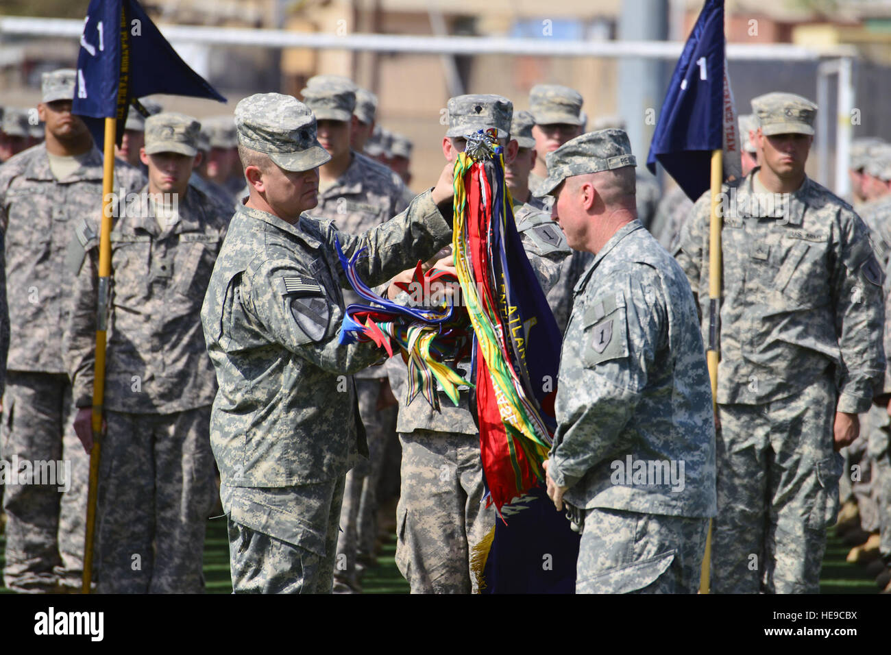 U.S. Army Lt. Col. Robert Magee and U.S. Army Command Sgt. Maj. Clinton ...