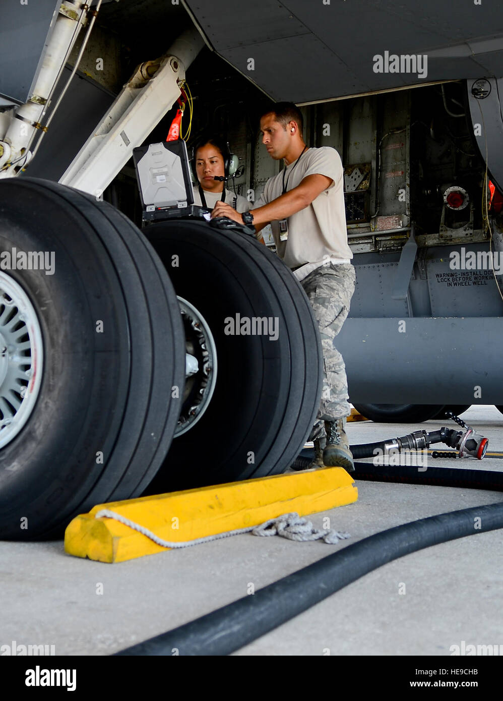 Master Sgt. Therese Oswalt and Tech. Sgt. Jumar Garcia, 927th Aircraft ...