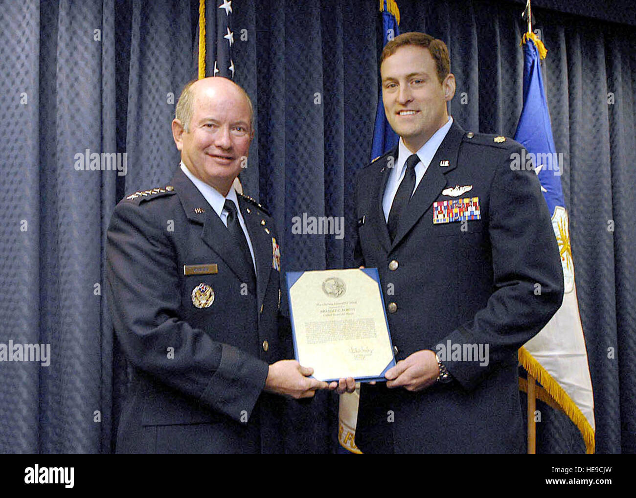 Air Force Vice Chief of Staff Gen. Duncan J. McNabb presents Maj ...