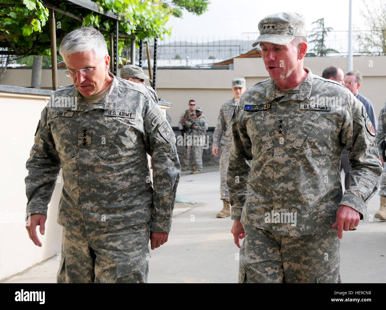Kabul - U.S. Army Gen. George William Casey Jr., Chief of Staff for the ...