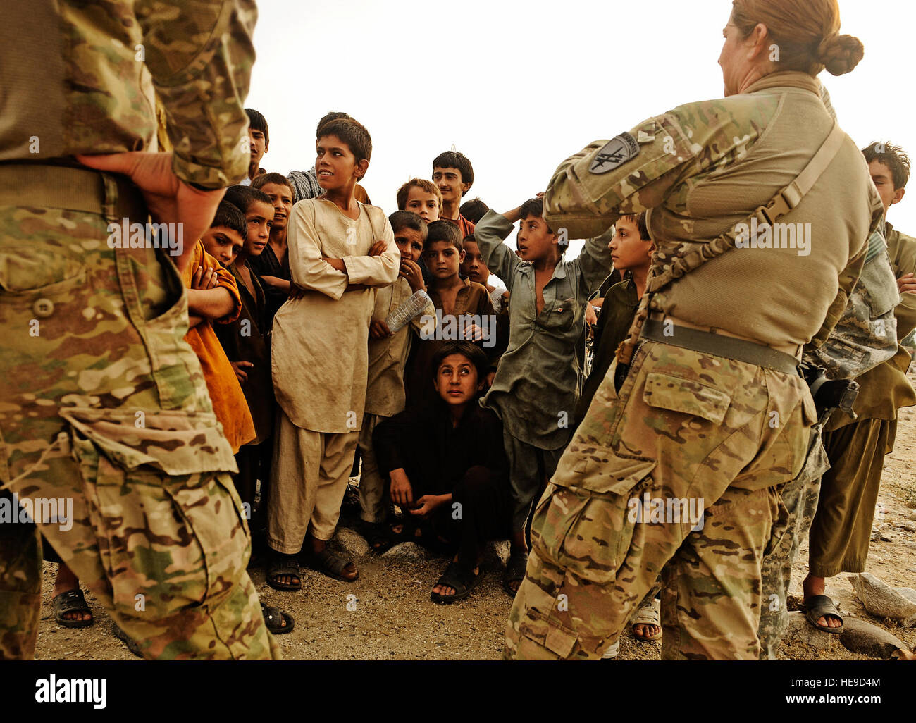 Spc. Sabrina Archuletta, civil affairs specialist attached to Laghman ...