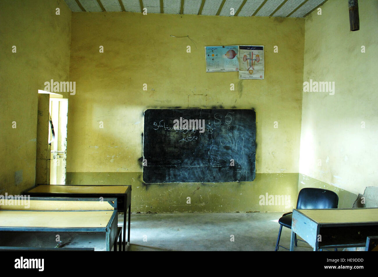 Shown here March 16, 2010, is the interior of a classroom in Wesh ...