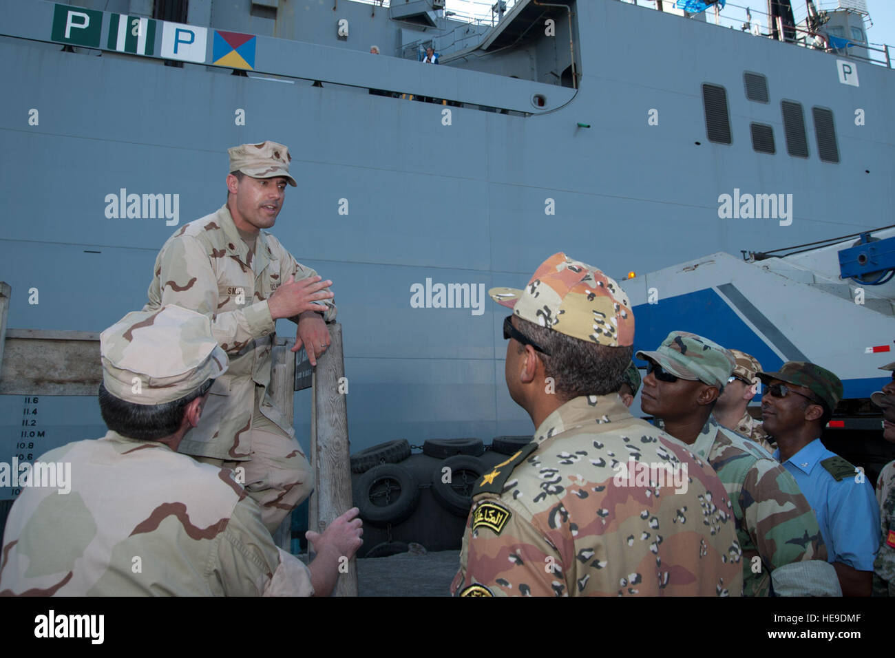PORT OF DJIBOUTI, Djibouti (May 9, 2012) – U.S. Navy Lt. Cmdr. Dustin ...