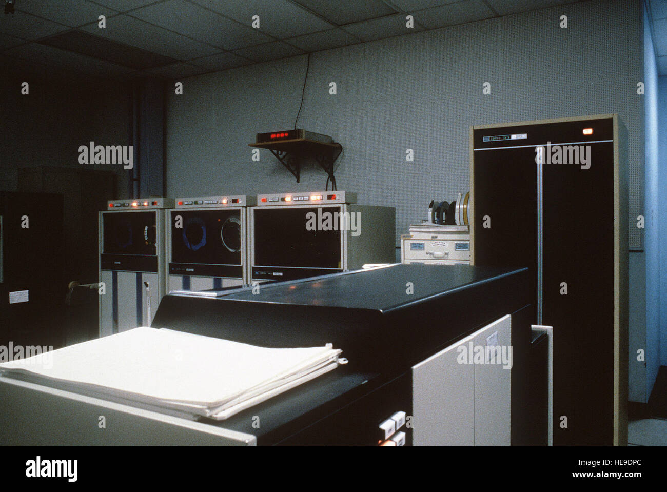 The computer room for the Cobra Dane radar system operated by the 16th ...