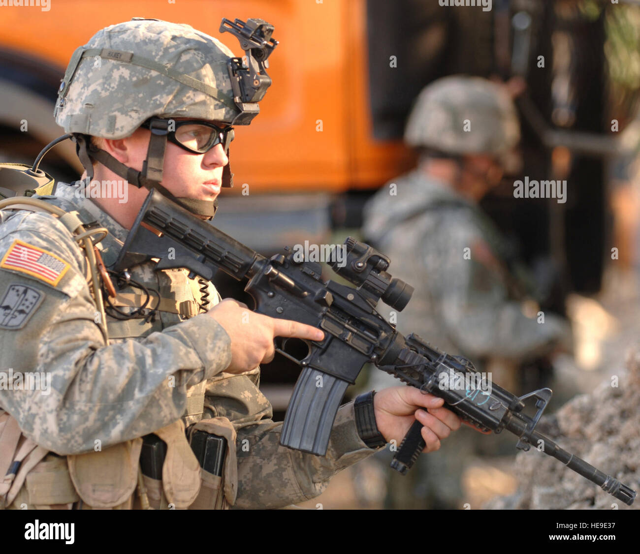 U.S. Army Specialist Nicholas Haney, 1st Platoon, C company, 4-23 ...