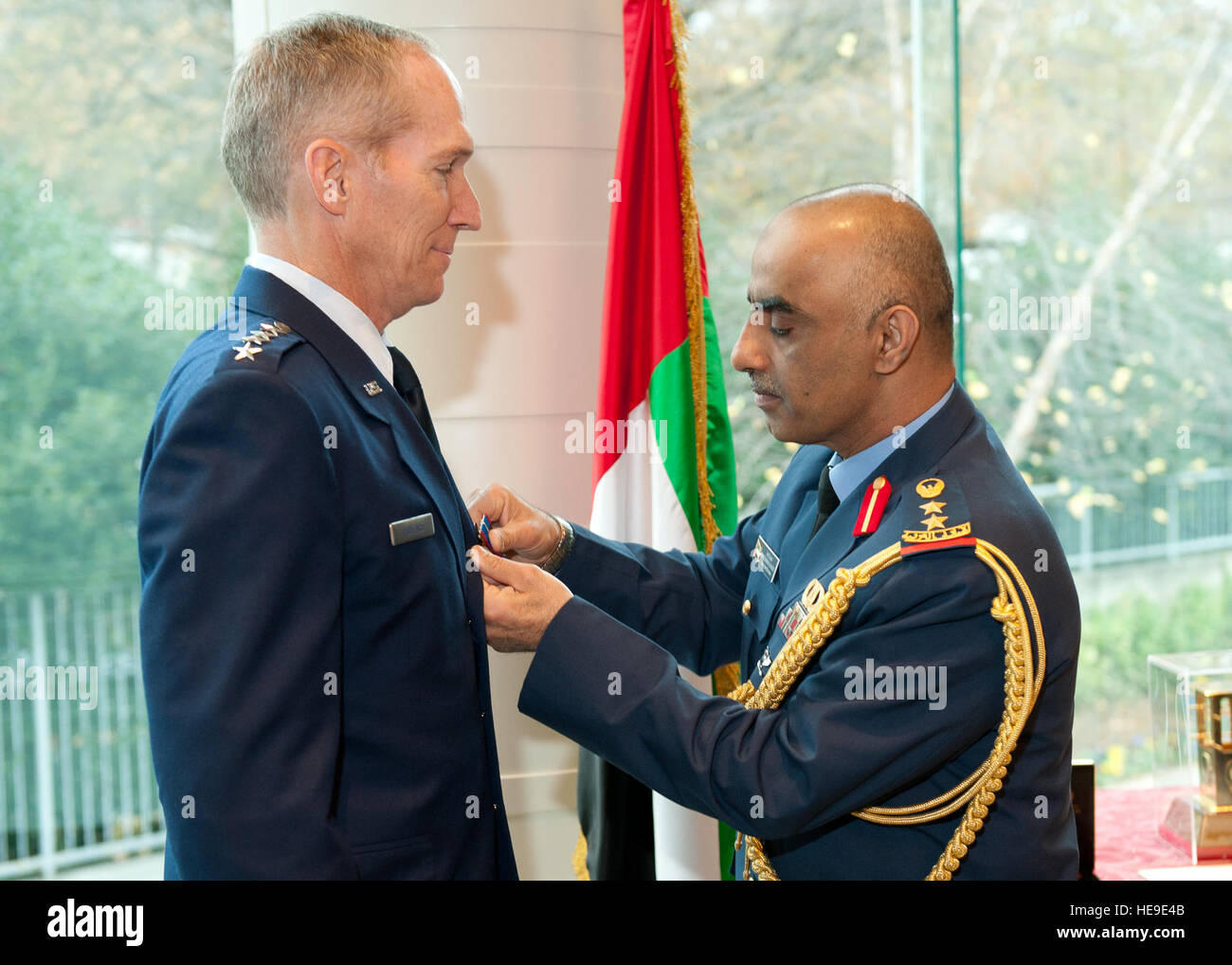 The United Arab Emirates (UAE) Air AttachŽ Col. Abdelrahmn Al-Mazmiby ...