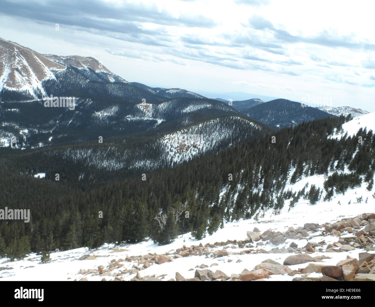 Mountain Tree Line Stock Photo - Alamy