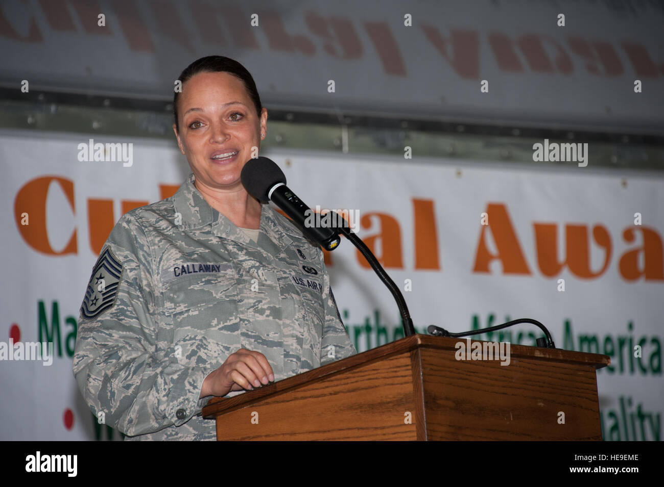 Chief Master Sgt. Laura Callaway, command chief, 42nd Air Base Wing ...