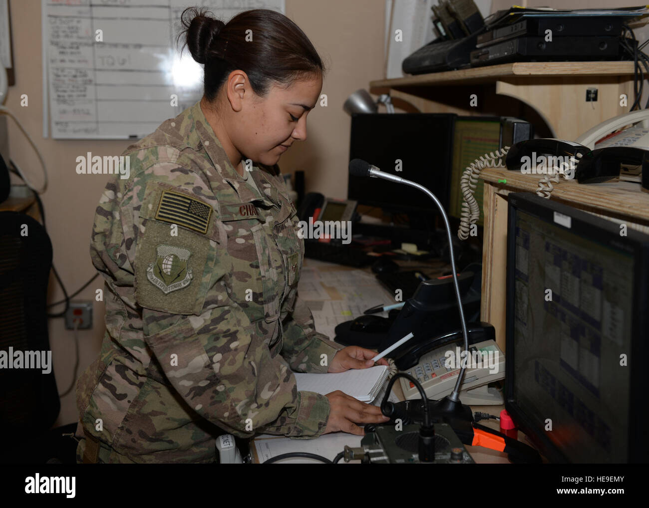 Airmen at Bagram Air Field, Afghanistan, perform emergency action ...